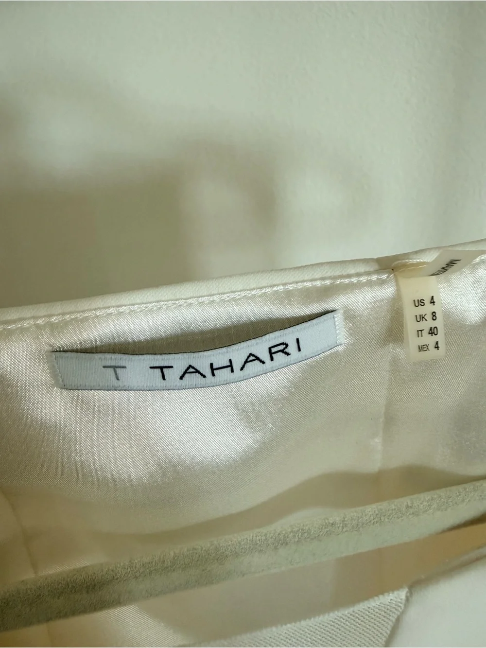 T Tahari | Dresses | T Tahari Cream Sleeveless Fitandflare Dress | Poshmark